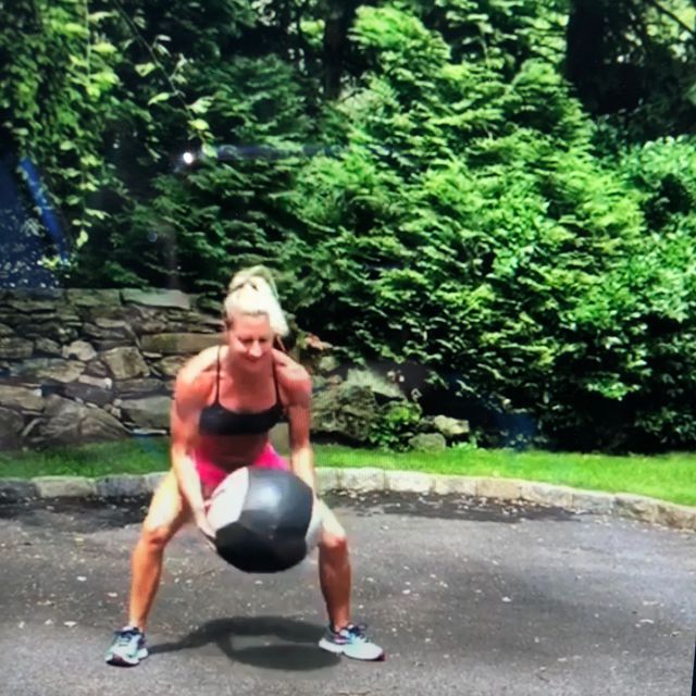 60 second lateral shuffle slam by Kayla Roeder - Exercise How-to - Skimble