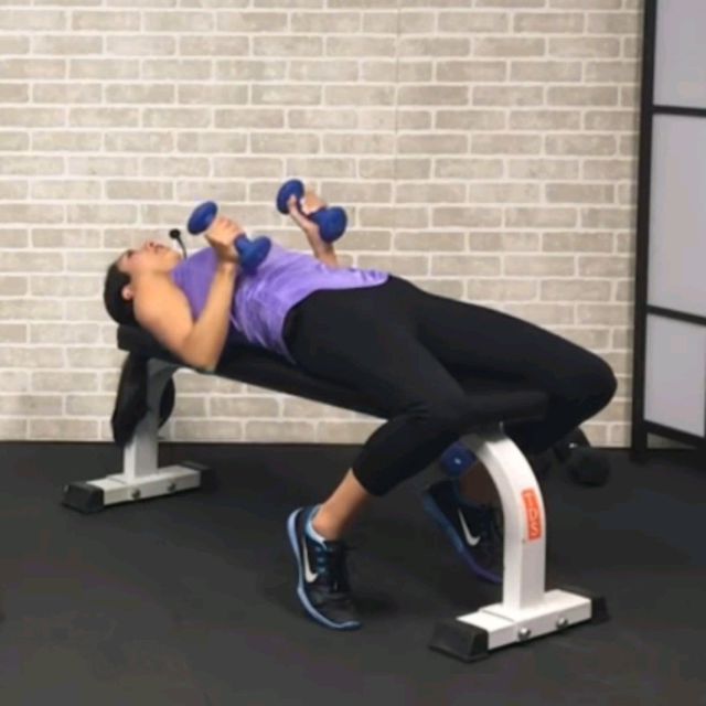 Dumbbell Narrow Press - Exercise How-to - Workout Trainer by Skimble