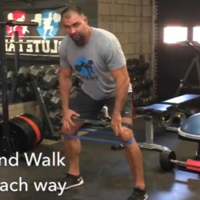 Banded Lateral Walk [20 Steps Each Way] - Exercise How-to - Workout ...