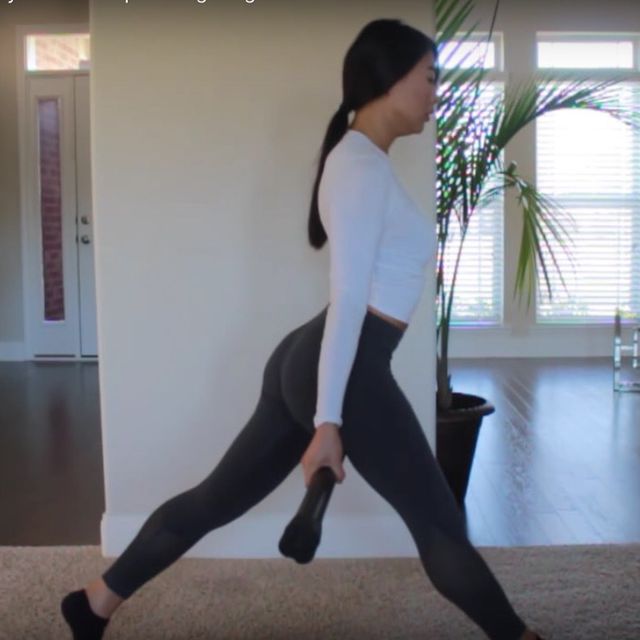 Left Split Squats - Exercise How-to - Workout Trainer by Skimble