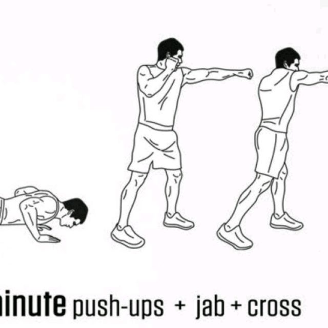 Push-ups+jab+cross by Loco T. - Exercise How-to - Skimble