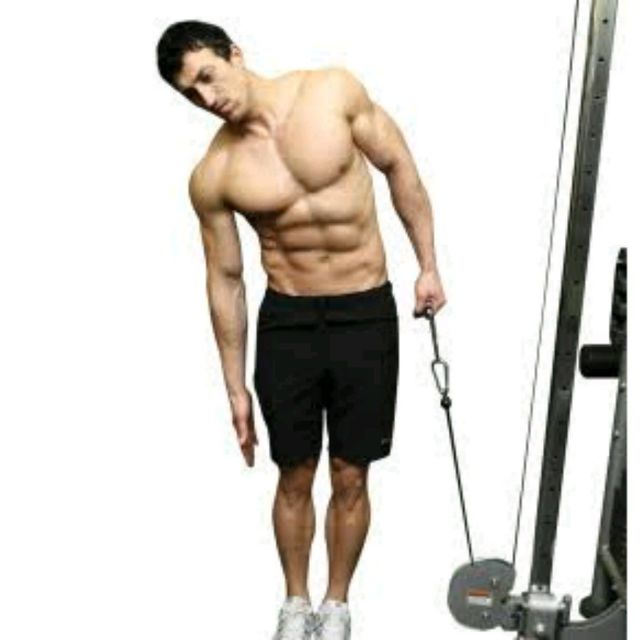 Left Cable Side Bend por Daniel Arixi - Ejercicio Cómo hacerlo - Skimble