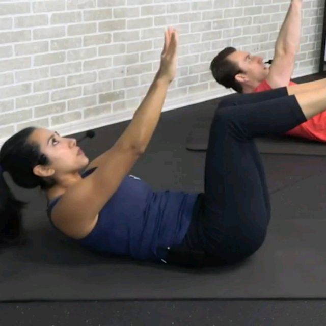 Reach Crunches+Iso Leg Raise/Knees Bent by Dennis Richardson - Exercise ...