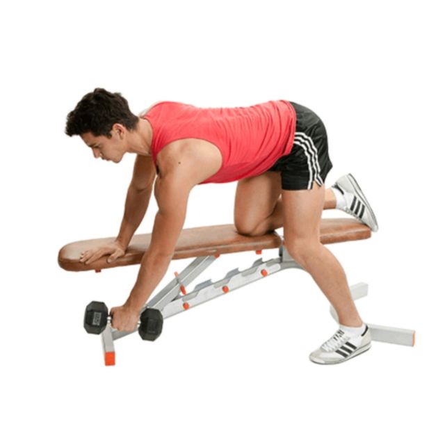 Back - One-Arm Dumbbell Rows - Exercise How-to - Skimble