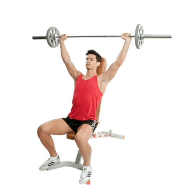 Shoulders - Seated Front Presses by Saranyapong T. - Exercise How-to ...