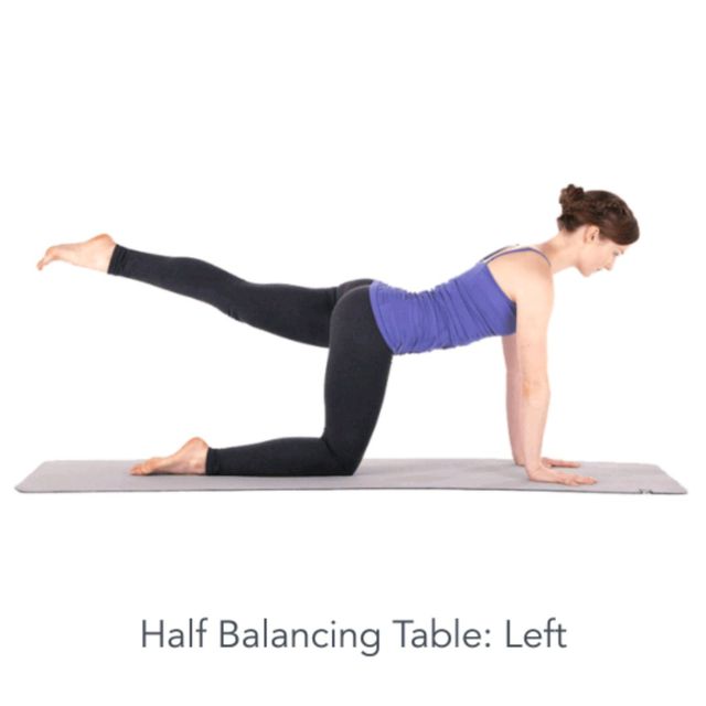 Left Balancing Table - Exercise How-to - Workout Trainer by Skimble