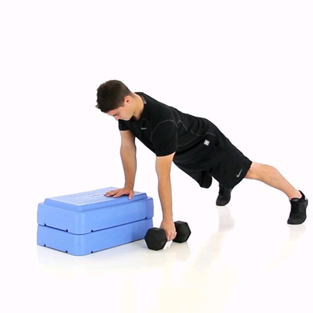 Dumbbell Plank Row Left by Gerrand Crosby - Exercise How-to - Skimble