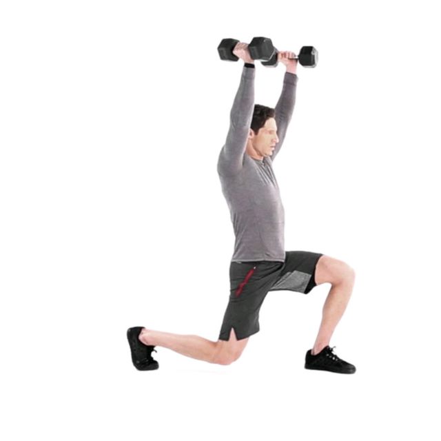 Split Dumbbell Press by Gerrand Crosby - Exercise How-to - Skimble