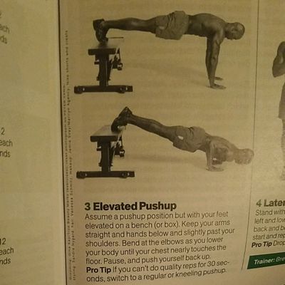 Elevated Push - Exercise How-to - Workout Trainer by Skimble