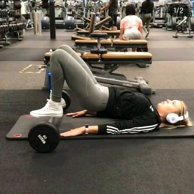 Barbell Lying Hamstring Curl Roll-outs by Roxxang Franklin - Exercise ...