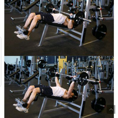 Incline Bench Hex Press - Exercise How-to - Workout Trainer by Skimble