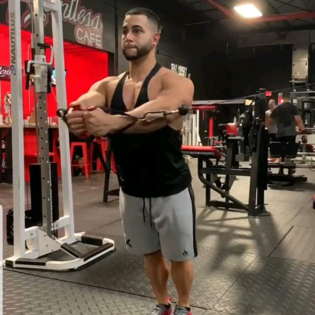 Standing Cable Fly - Exercise How-to - Workout Trainer by Skimble