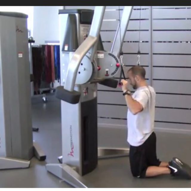 Kneeling Cable lat Pull Down por Ben Adena - Ejercicio Cómo hacerlo ...