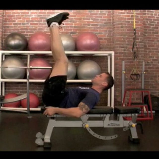 Bench Leg Raises by Tara L. - Exercise How-to - Skimble