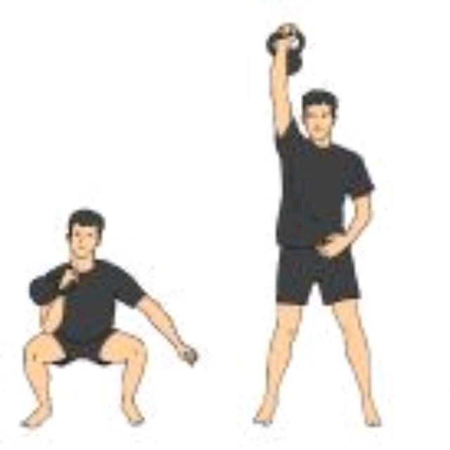 Clean, Squat And Press by Xexu Lara - Ejercicio Cómo hacerlo - Skimble