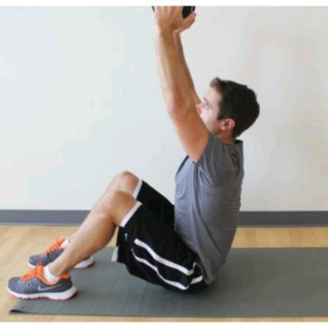 Sit-up Dumbbell Thrusters by Sonia R. - Exercise How-to - Skimble