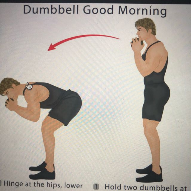 Good Mornings - Exercise How-to - Workout Trainer by Skimble