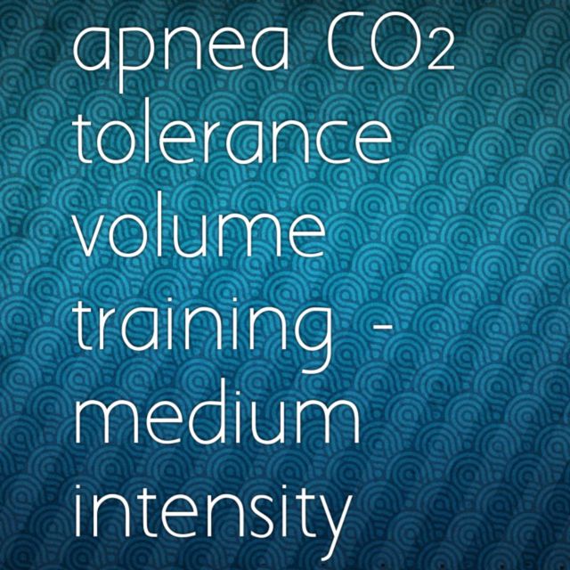 Static apnea Co2 Tolerance training day medium - Moderate Workout by ...