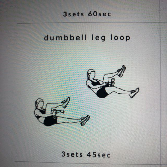 Dumbbell Leg Loop by Bridgitte Dabrowski - Exercise How-to - Skimble