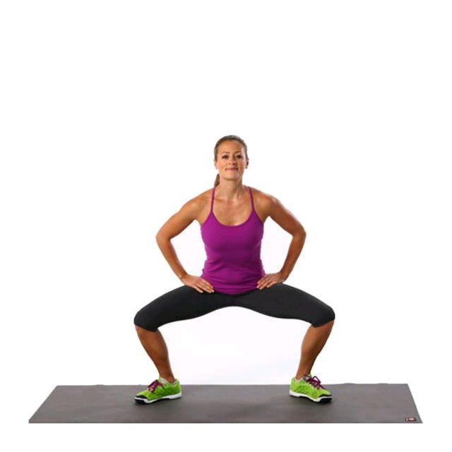 Sumo Squat Pulse by Tanya M. - Exercise How-to - Skimble