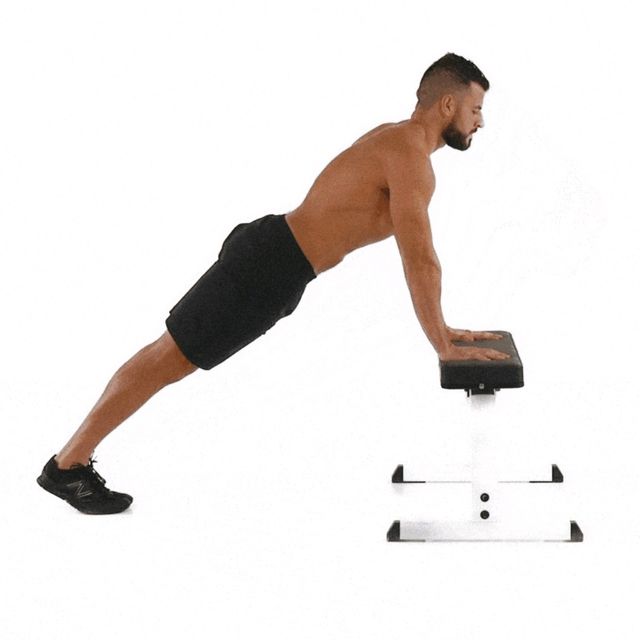 Hands Elevated Push Up by Elisabetta Bruno - Exercise How-to - Skimble