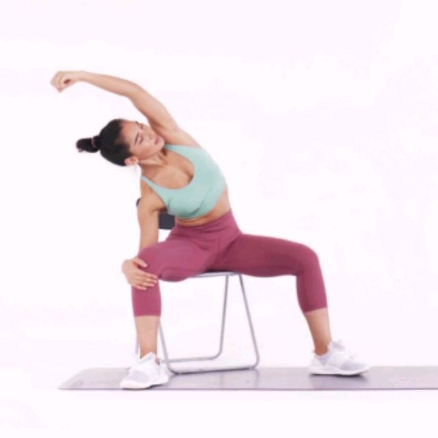 Seated Row Stretch by Bernadette C. - Exercise How-to - Skimble