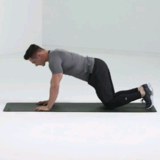 Push-up To Child's Pose - Exercise How-to - Workout Trainer by Skimble