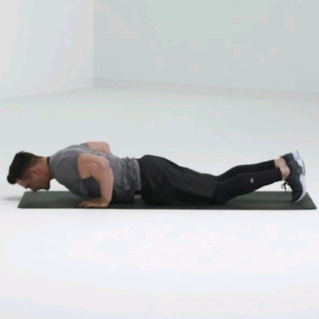 Push-up To Child's Pose - Exercise How-to - Workout Trainer by Skimble