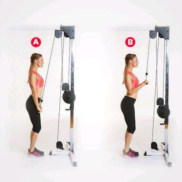 triceps cable by Parul P. - Exercise How-to - Skimble
