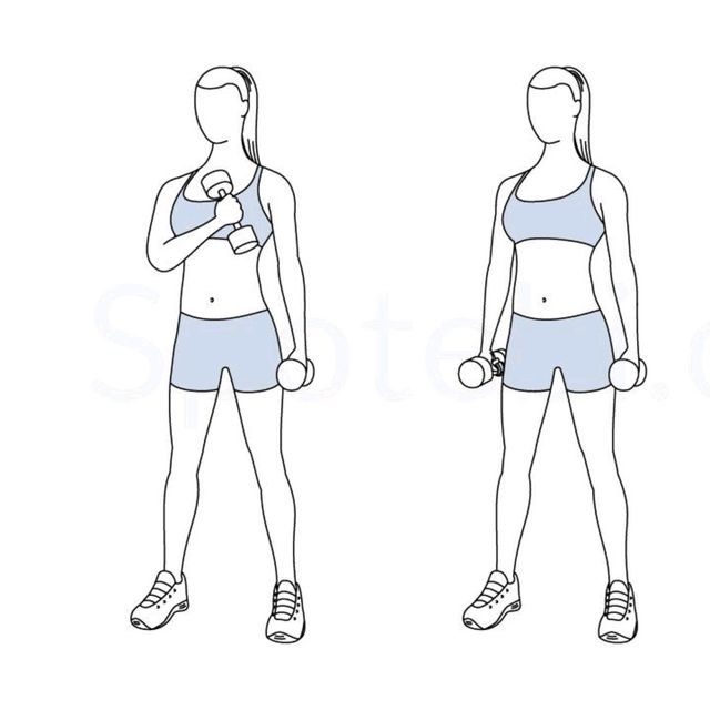 Cross Chest Hammer Curl por Tabitha Moore - Ejercicio Cómo hacerlo ...