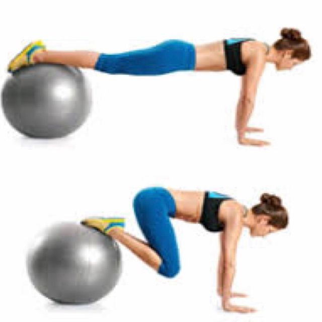 Stability Ball Jackknives/roll Outs by Adele A. - Exercise How-to - Skimble