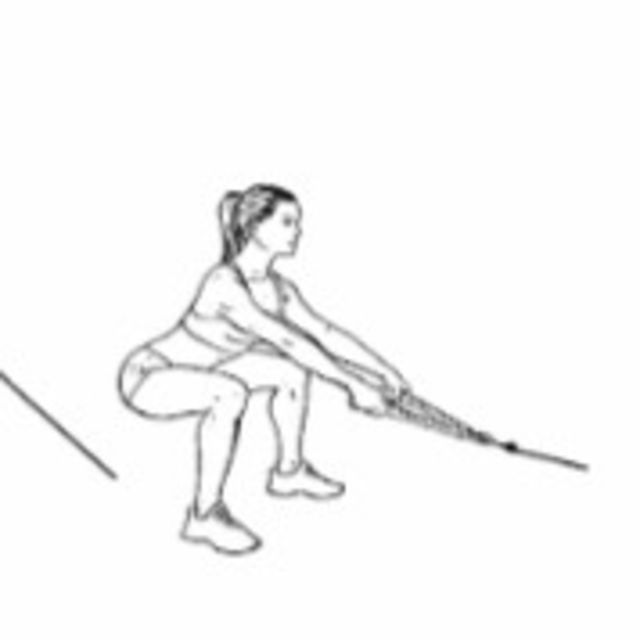 Low Cable Squat by Adele A. - Exercise How-to - Skimble