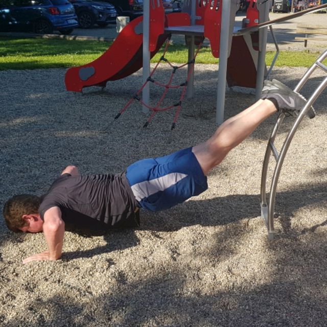 Pushups With Feet On Ladder by Michael Tils - Exercise How-to - Skimble