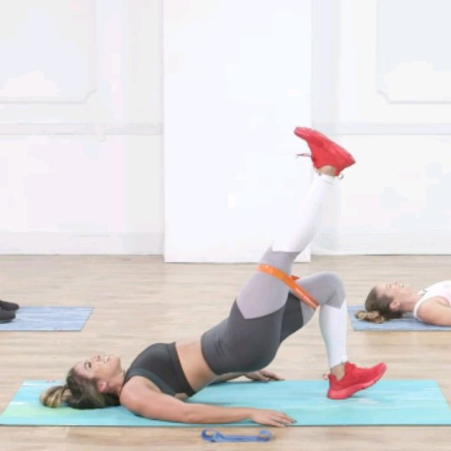 Bridge Straight Leg Lift Loop Band by Bernadette C. - Exercise How-to ...