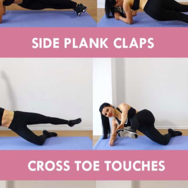 Side Plank Claps by Bridgitte Dabrowski - Exercise How-to - Skimble