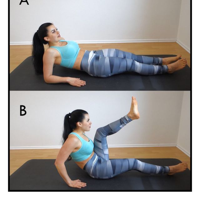 1-legged Crunch by Bridgitte Dabrowski - Exercise How-to - Skimble
