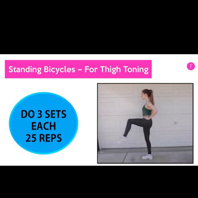 Standing Bicycles by Bridgitte Dabrowski - Exercise How-to - Skimble