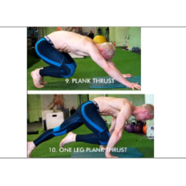 One Leg Plank Thrust by Xexu Lara - Ejercicio Cómo hacerlo - Skimble