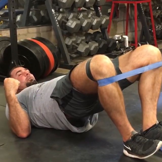 Glute Bridge With Mini Band by E L. - Exercise How-to - Skimble