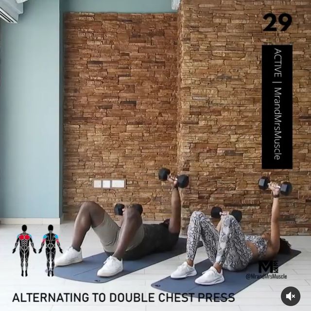 Alternating To Double Chest Press by Cleo W. - Exercise How-to - Skimble