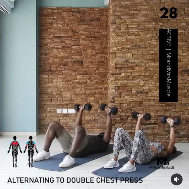 Alternating To Double Chest Press - Exercise How-to - Skimble