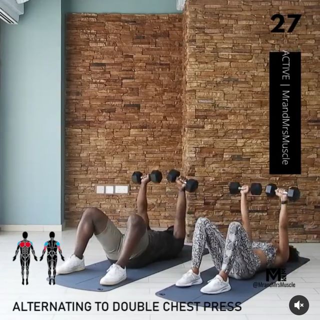Alternating To Double Chest Press - Exercise How-to - Skimble