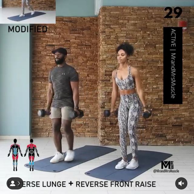 Reverse Lunge And Reverse Front Raise by Cleo W. - Exercise How-to ...