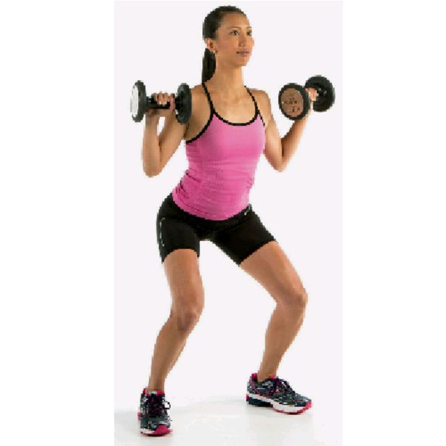 Squats and Shoulder Press by Filipe C. - Exercise How-to - Skimble