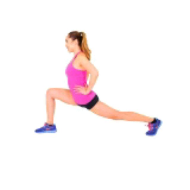Long lunge pulses - Exercise How-to - Workout Trainer by Skimble