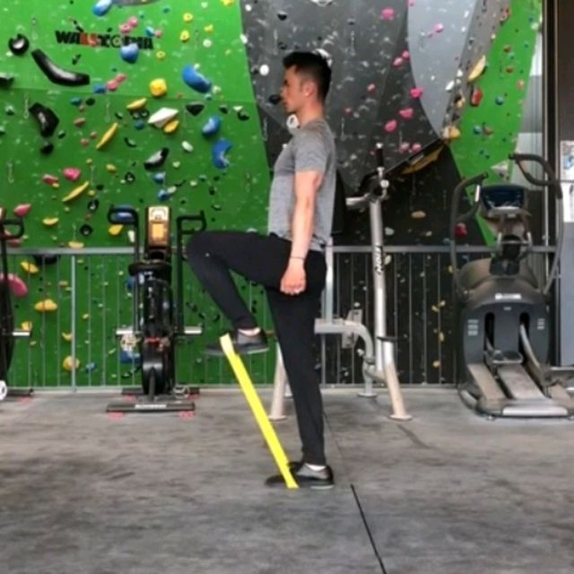 Standing Knee Drive - Lean Towards Wall And Holds by Janice C ...