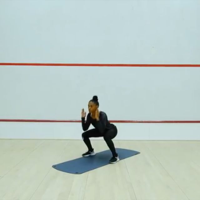 Squat To Calf Raise por Bria Bri - Ejercicio Cómo hacerlo - Skimble