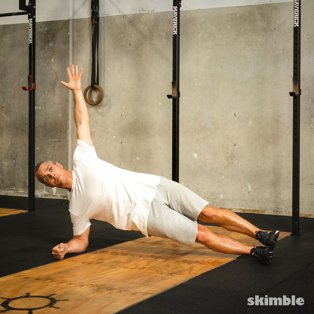 Right Half Side Plank - Exercise How-to - Workout Trainer by Skimble