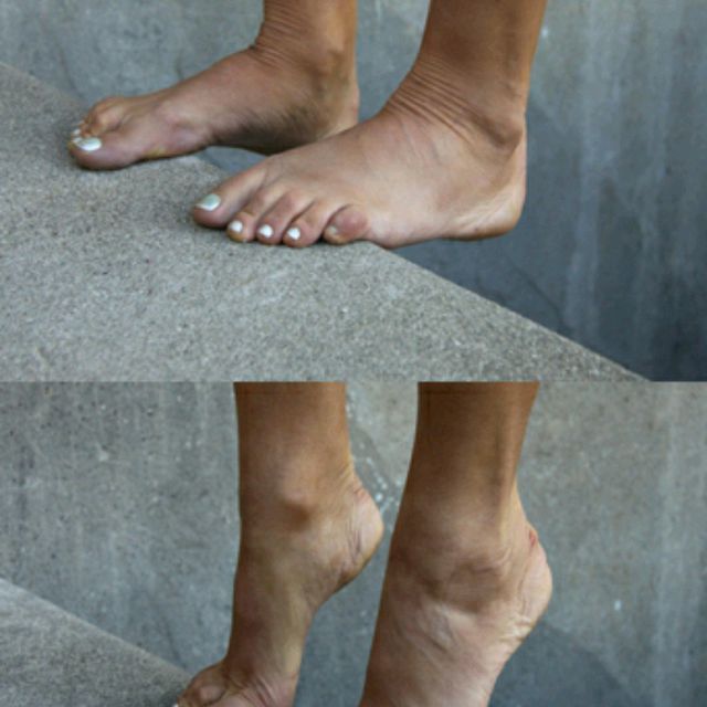 Calf Raises / Foot Dip - Exercise How-to - Workout Trainer by Skimble