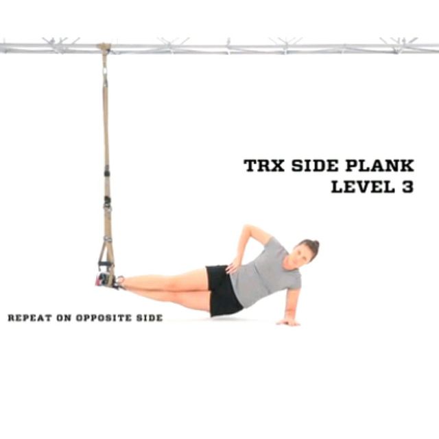 TRX Side Plank Level 3 - Exercise How-to - Skimble